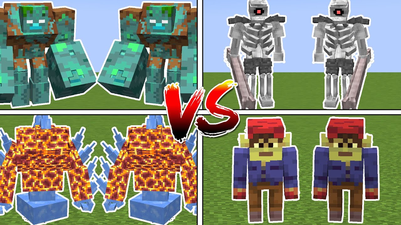 ALL MUTANT BOSSES FIGHT IN MINECRAFT - Minecraft Mob Battle #208 - YouTube