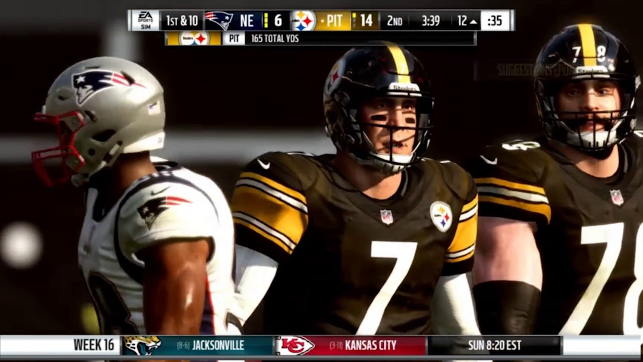 Remaining on All-Madden/Finishing the Regular Season: Pittsburgh ...