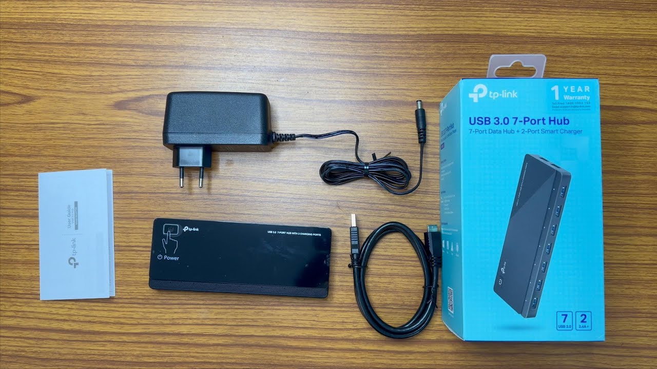 TP-LINK 3.0 * 7 USB PORT HUB + 2 PORT UNBOXING / BEST + FAST DATA HUB ...