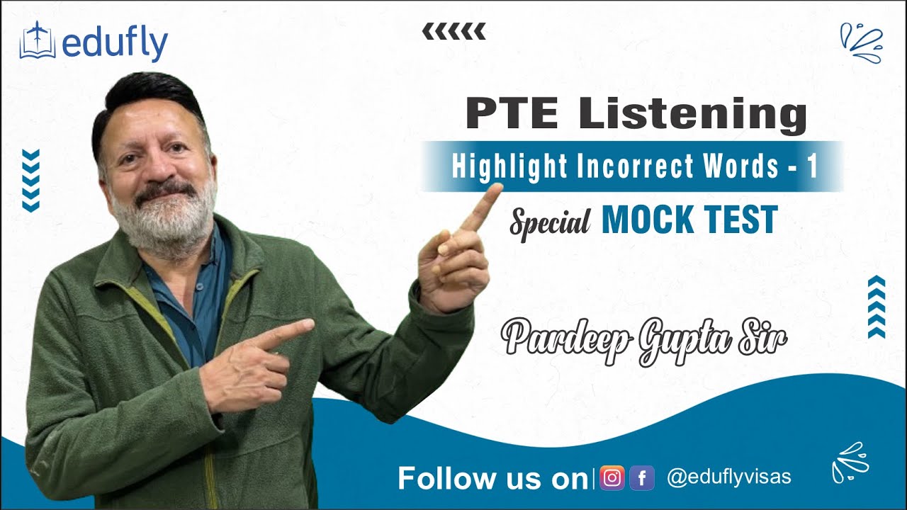 Listening Highlight Incorrect Words | Practice Test with Answers |#pte ...