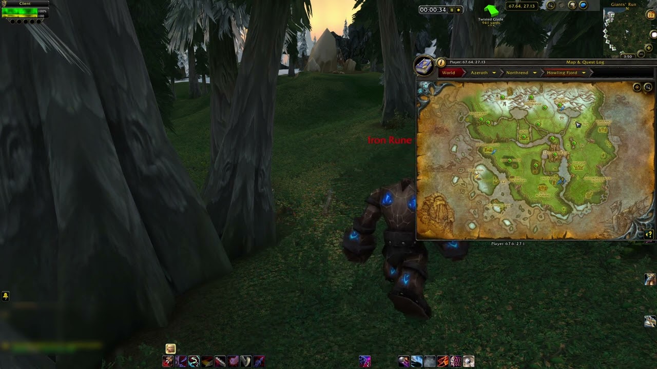 Giants' Run Location WoW WotLK Classic - YouTube