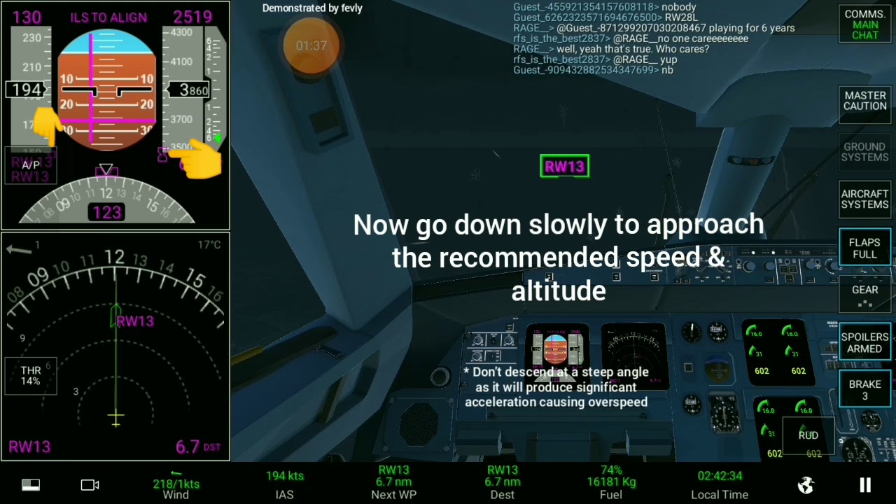 RFS : How to manually land in bad weather with common big planes ...