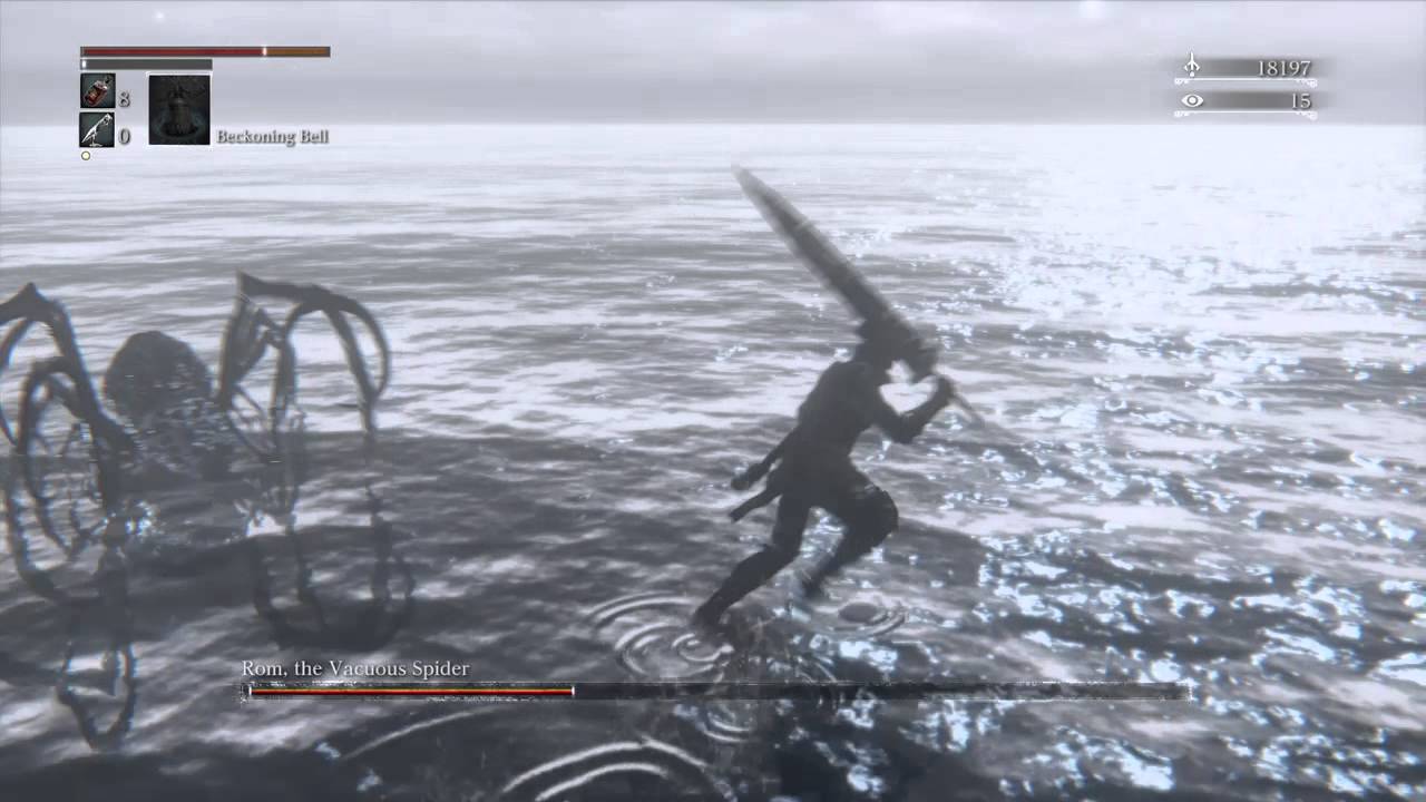 Bloodborne - Rom, the Vacuous Spider Boss Fight - YouTube