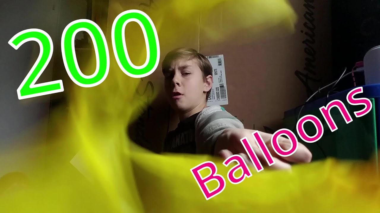 POPPING 200 BALLOONS WITH MY BARE HANDS! - YouTube