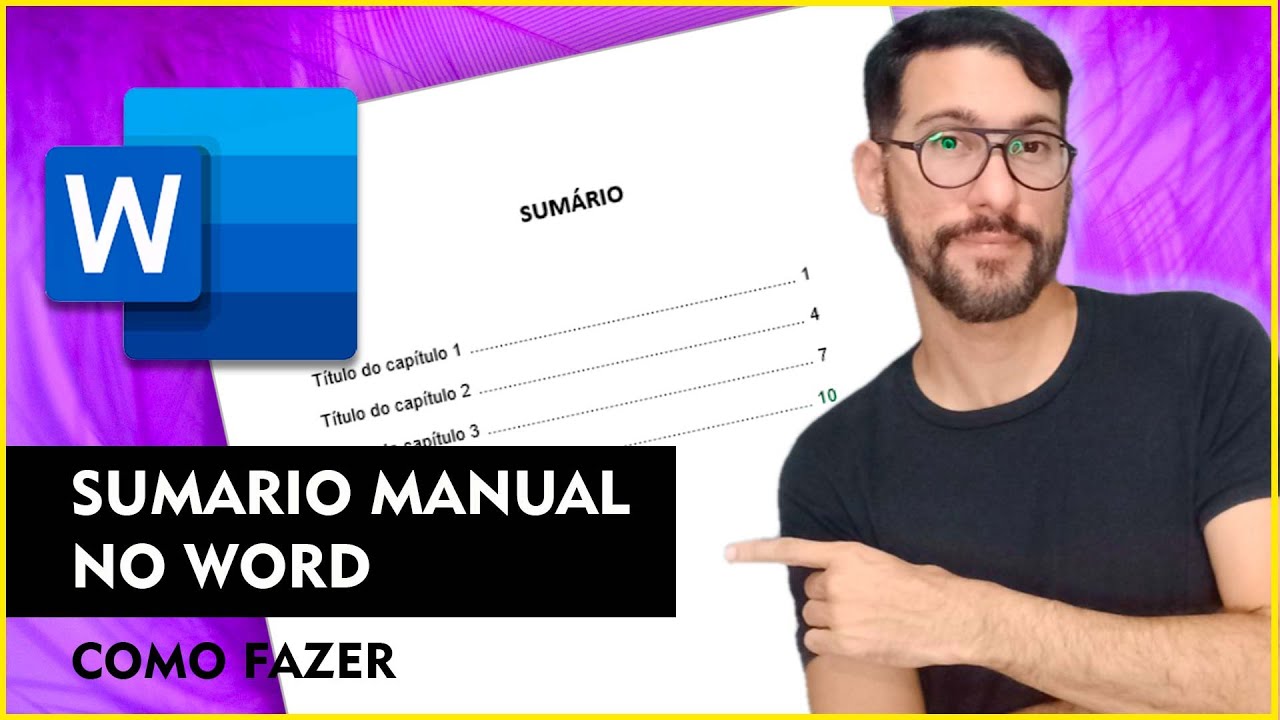 Sumário Manual no Word: aprenda a criar um em apenas alguns cliques ...