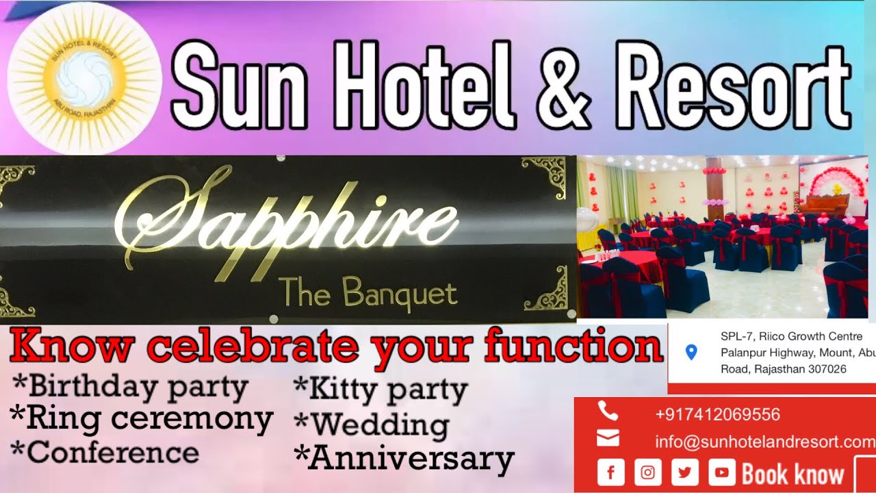 Sapphire the banquet//Ring ceremony function// Sun hotel & resort - YouTube