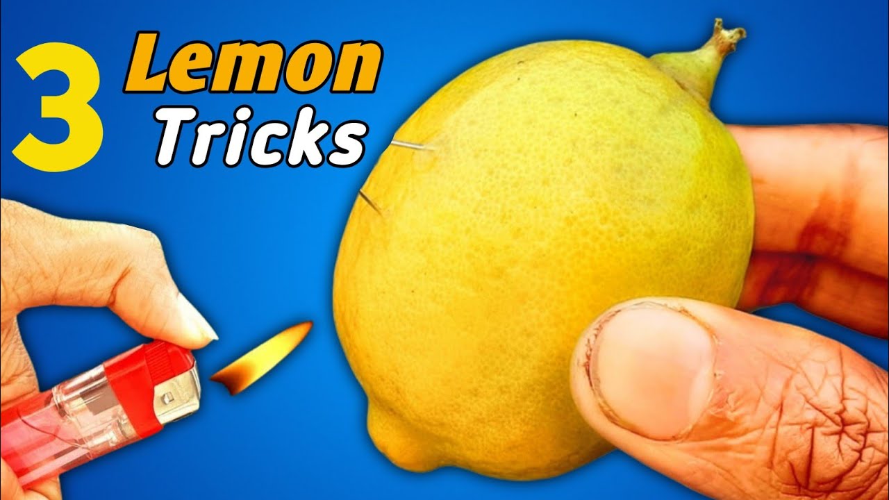 3 Awesome Lemon Tricks || Easy Science Experiments with Lemon - YouTube
