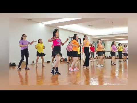 La Luna Bachata Line Dance demo bu Ladies LD - YouTube