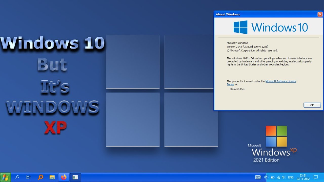 Windows 10 But It's Windows XP- Make Windows 10 look like a windows XP ...