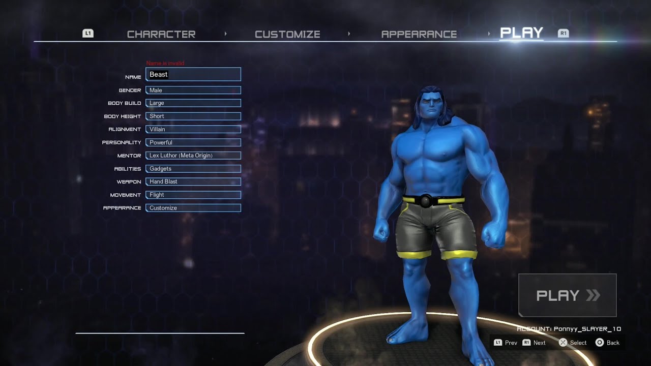 Beast Character Creation-DC Universe Online - YouTube