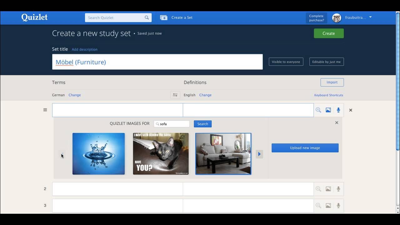 Quizlet Tutorial 16 Adding Images to Sets - YouTube
