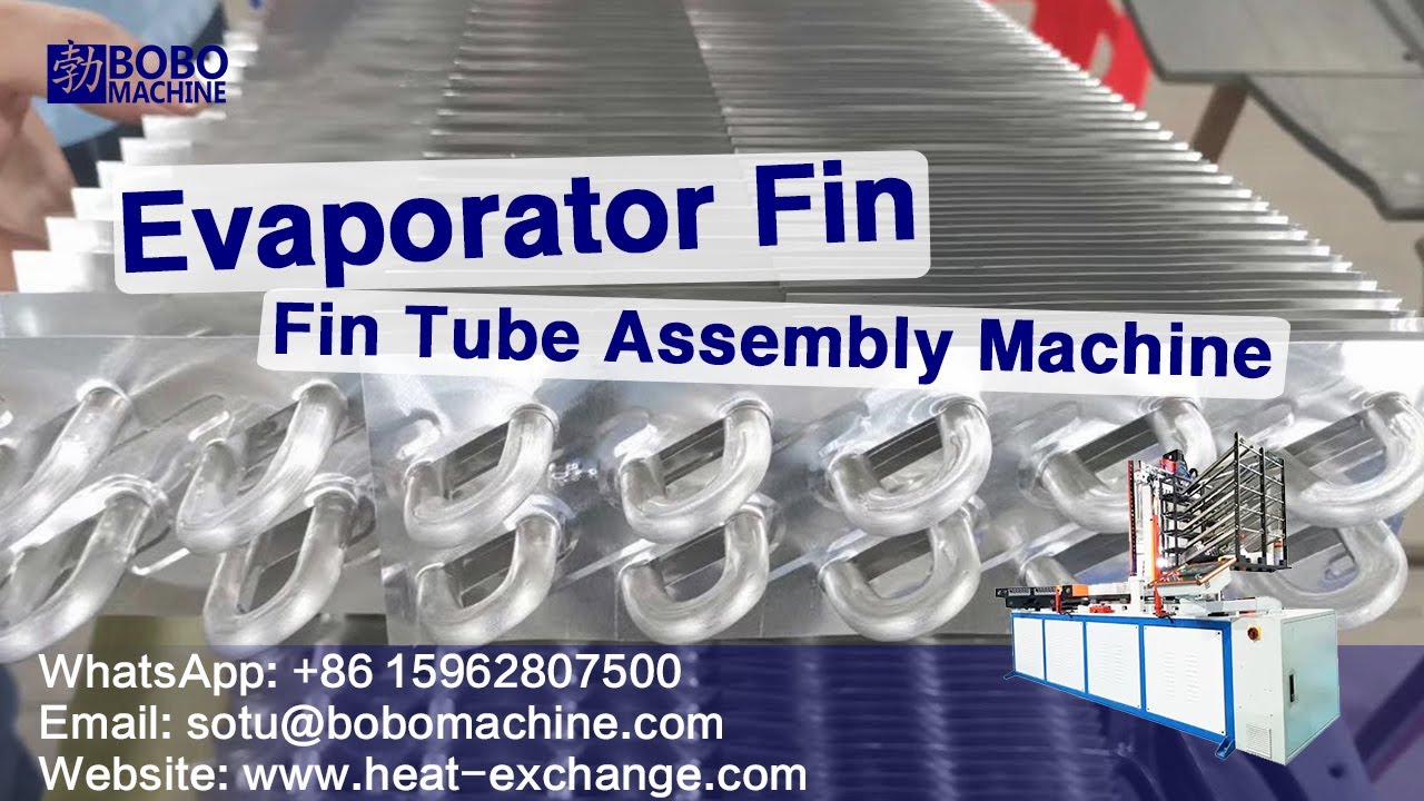 CNC Aluminum Evaporator Fin And Tube Assembly Inserting Machine#factory - YouTube