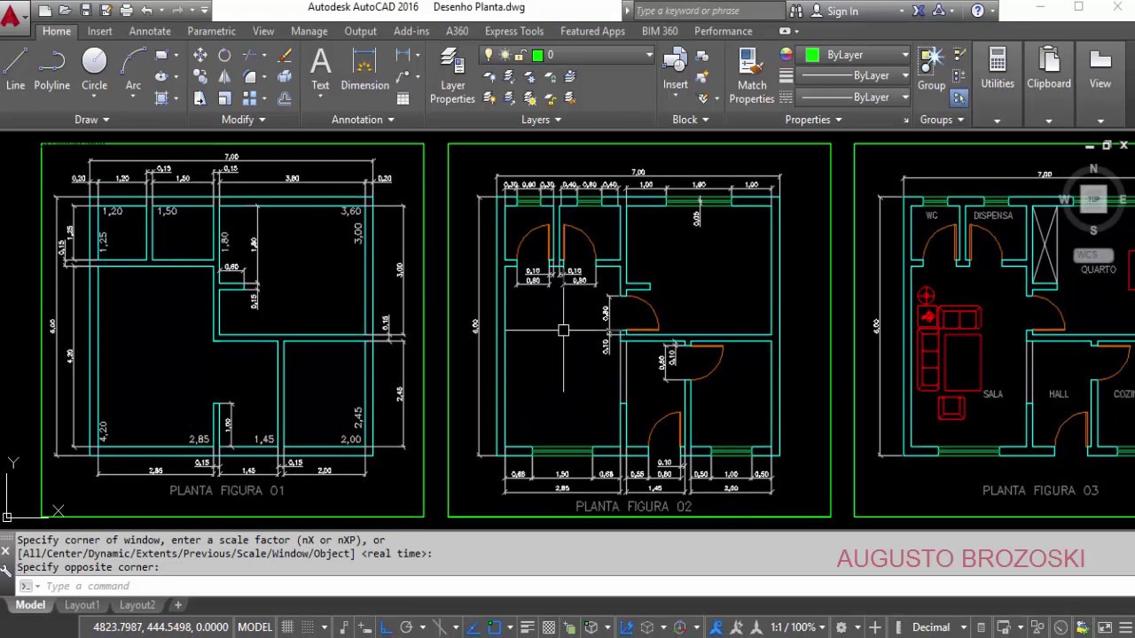 Planta AutoCAD 01 de 06 - YouTube