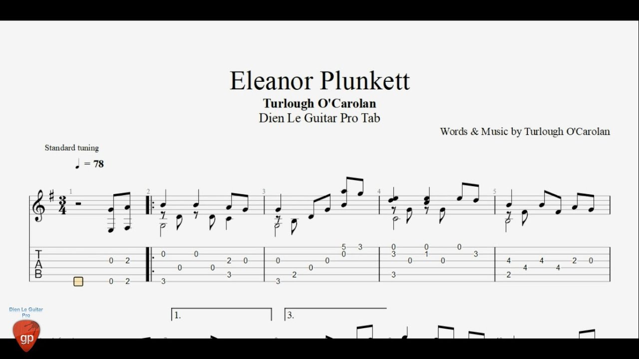 Eleanor Plunkett - Guitar Tabs Chords - Chordify