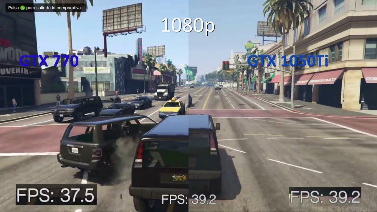 GTX 1050Ti VS GTX 770 GTA V 1080p 4K DSR - YouTube