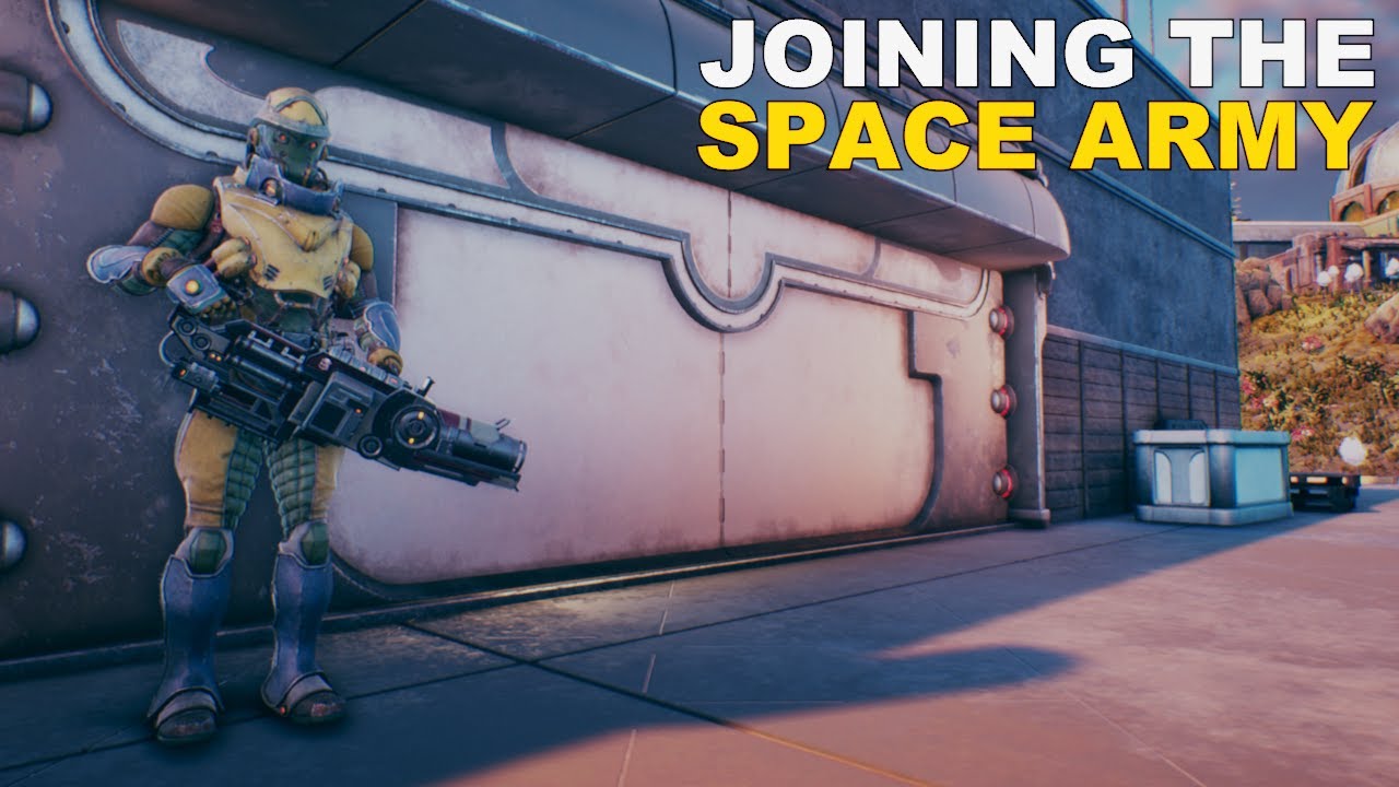 Joining the space Army in The Outer Worlds - YouTube