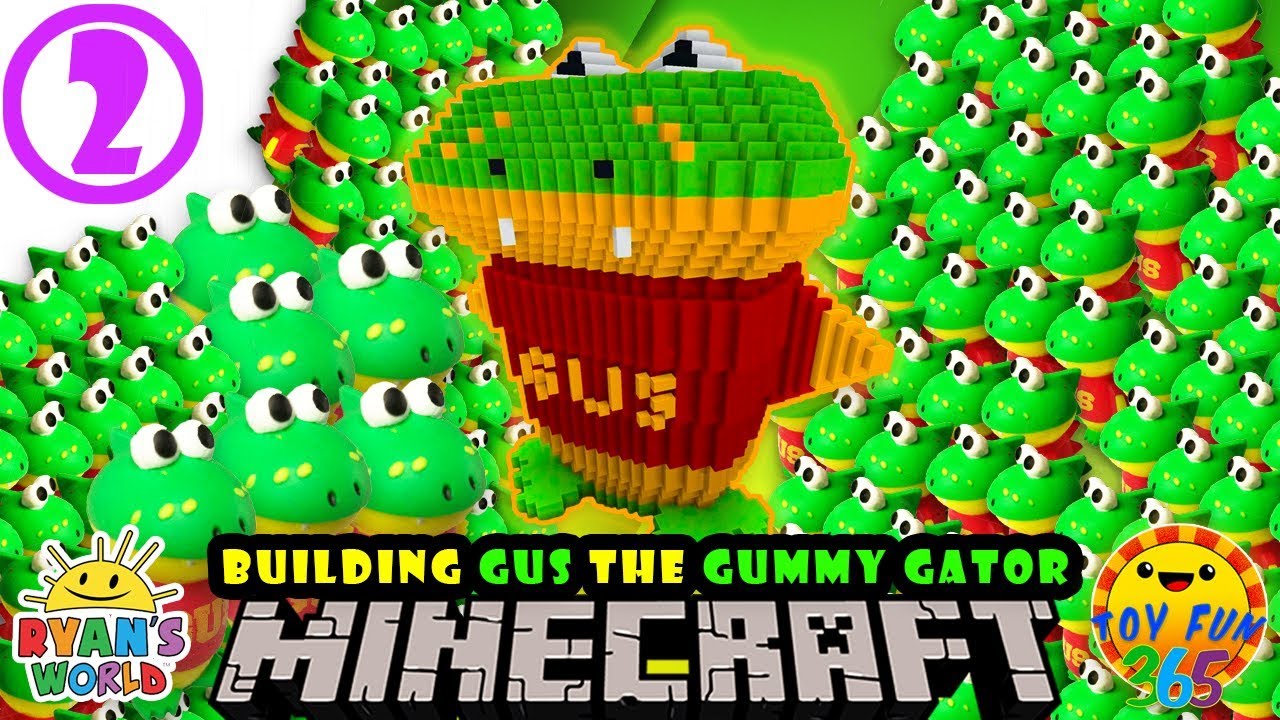 Ryan's World: Gus the Gummy Gator in Minecraft Life! [Part 02 of 09 ...