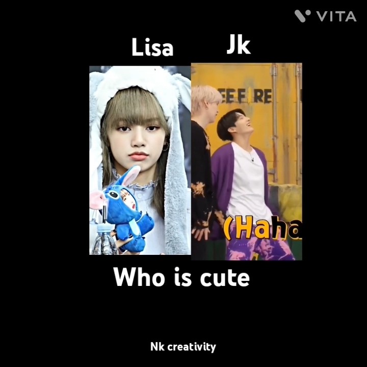 lisa and Jungkook who is cute 💗💜||BTS and BLACKPINK edit ||#bts# ...
