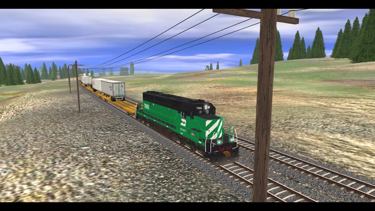Trainz Android Videoz - Chasing a BN Pacific Zip train! [In Trainz a ...