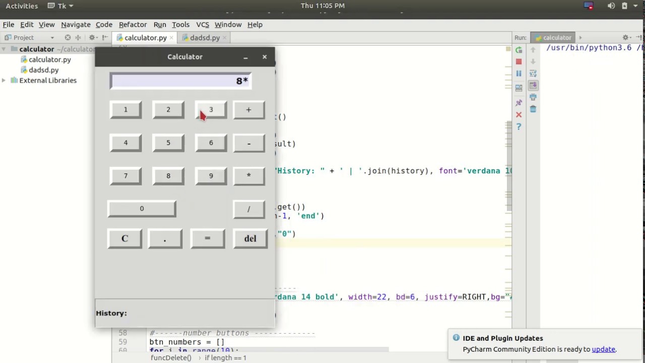 Python GUI Tutorial 60 Calculator Status Bar YouTube Python GUI Tutorial 60 Calculator Status Bar YouTube