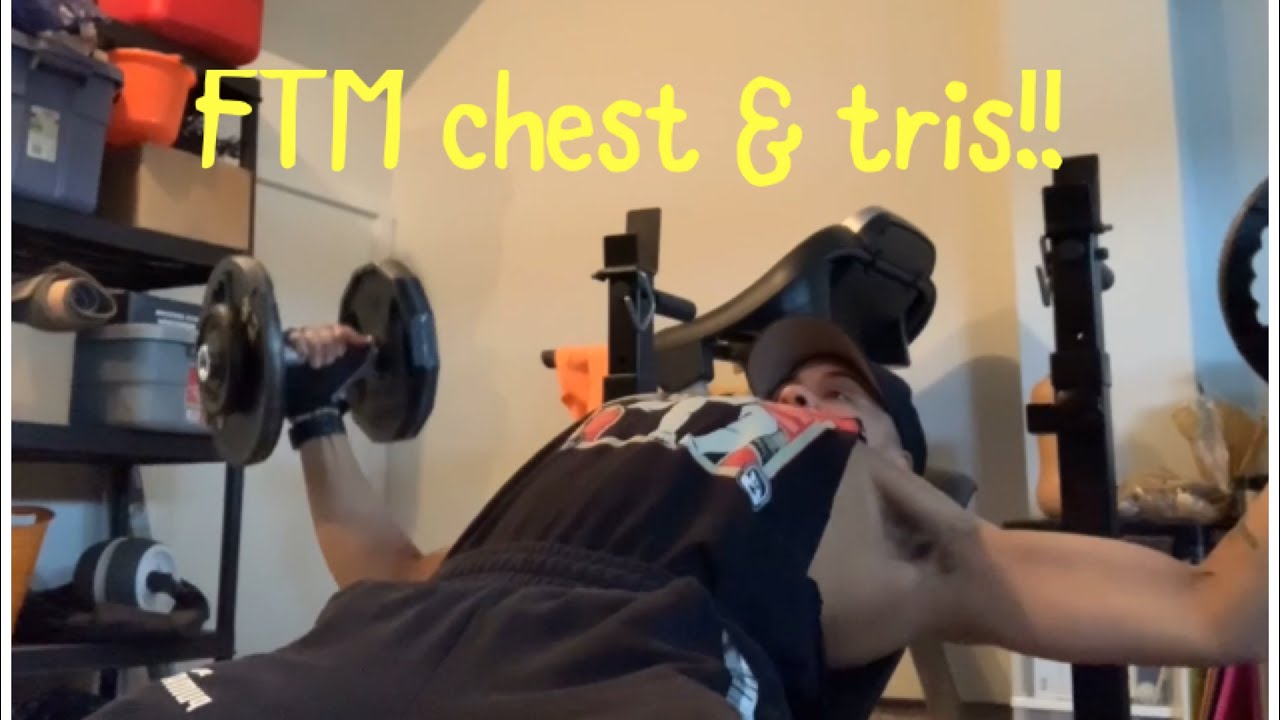 FTM Beginner Chest/tricep Workout! - YouTube