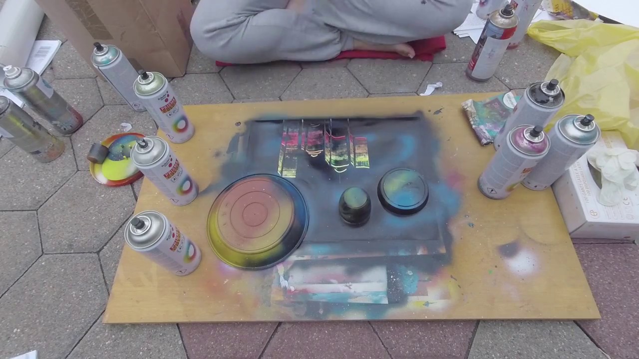 Spray paint - New York at night - YouTube