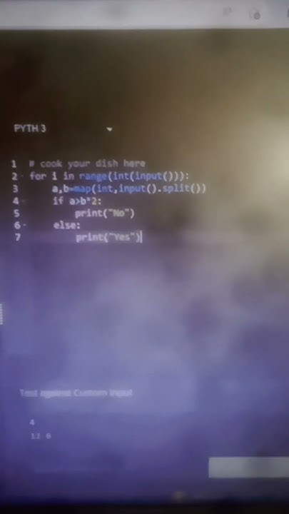 codechef todays contest code in python - YouTube