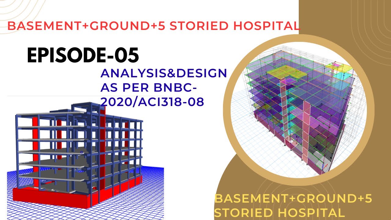 Basement+Ground Floor +5 Storied Hospital Building Analysis&Design ...