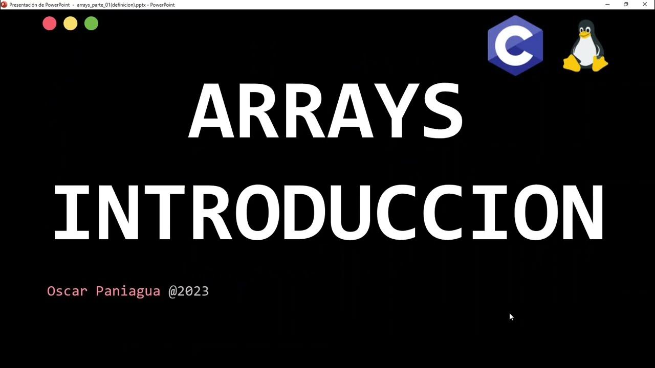 Array 01: definición - YouTube
