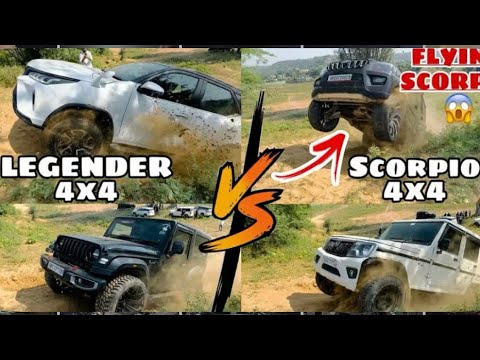 Legnder 4x4☠️Scorpio 4x4💪🏻Thar 4x4🤯 Bolero 4x2 ki jabardast takkar # ...
