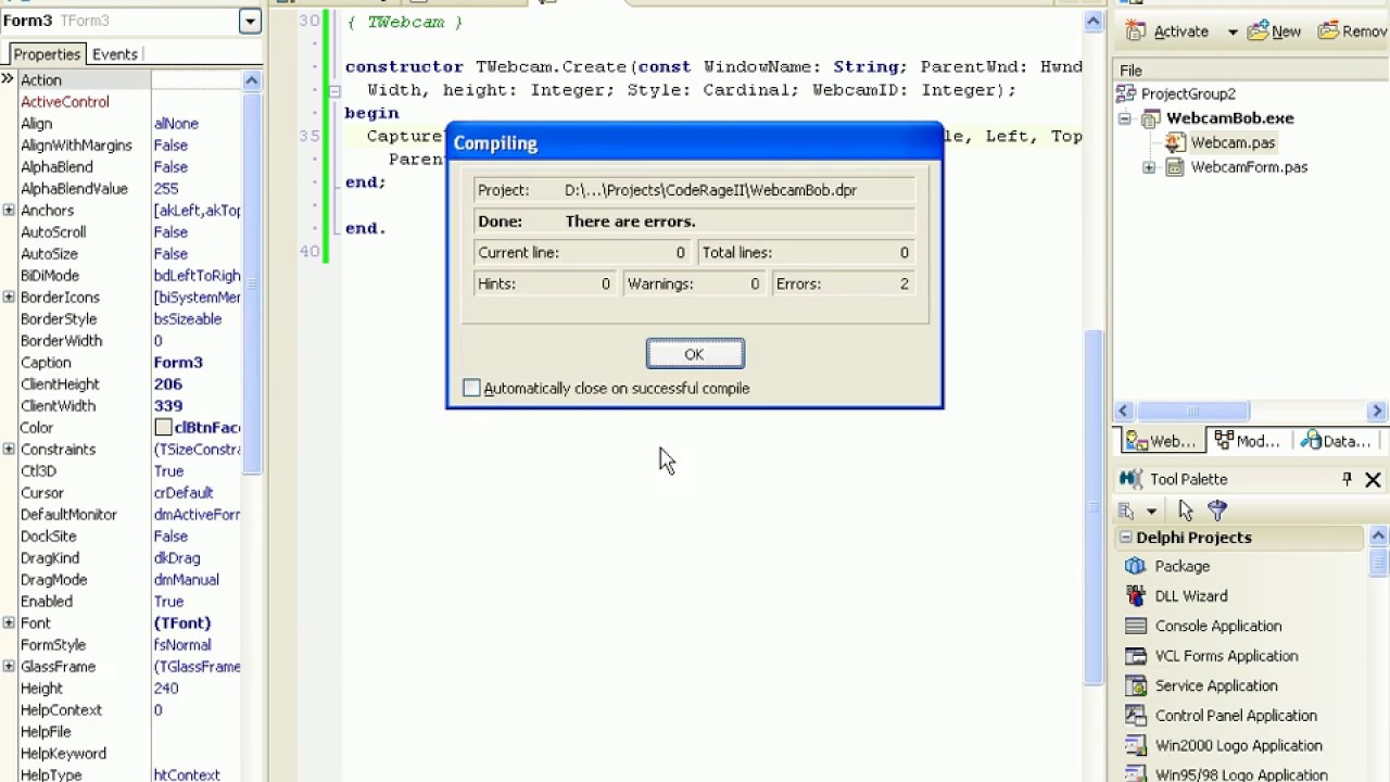 Webcam Fun with Delphi - YouTube