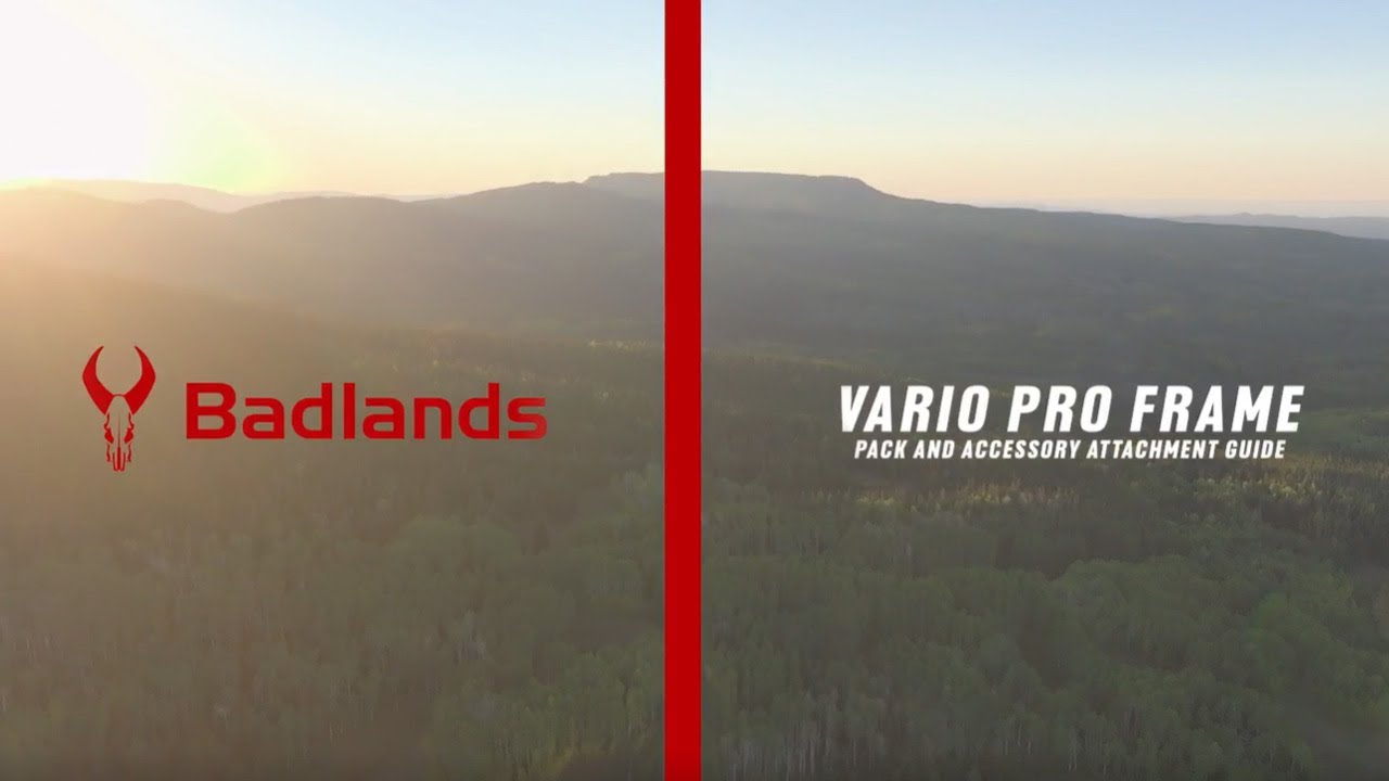 Badlands Vario Pro Frame and Vario Modular Pack System - YouTube