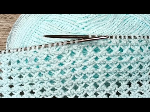 Çok zarif çok kolay iki şiş minik kalpler örgü modeli - Crochet Knitting