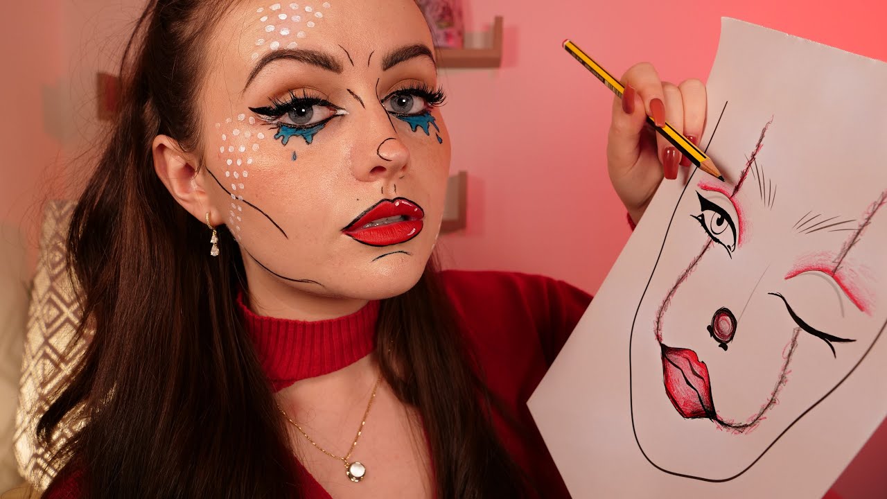 ASMR Sketching Your Halloween Makeup 🎃 - YouTube