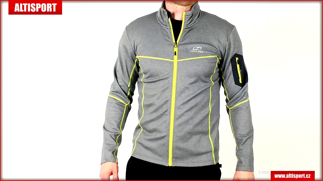 pánská sportovní mikina hannah tiller light gray melsulphur - YouTube