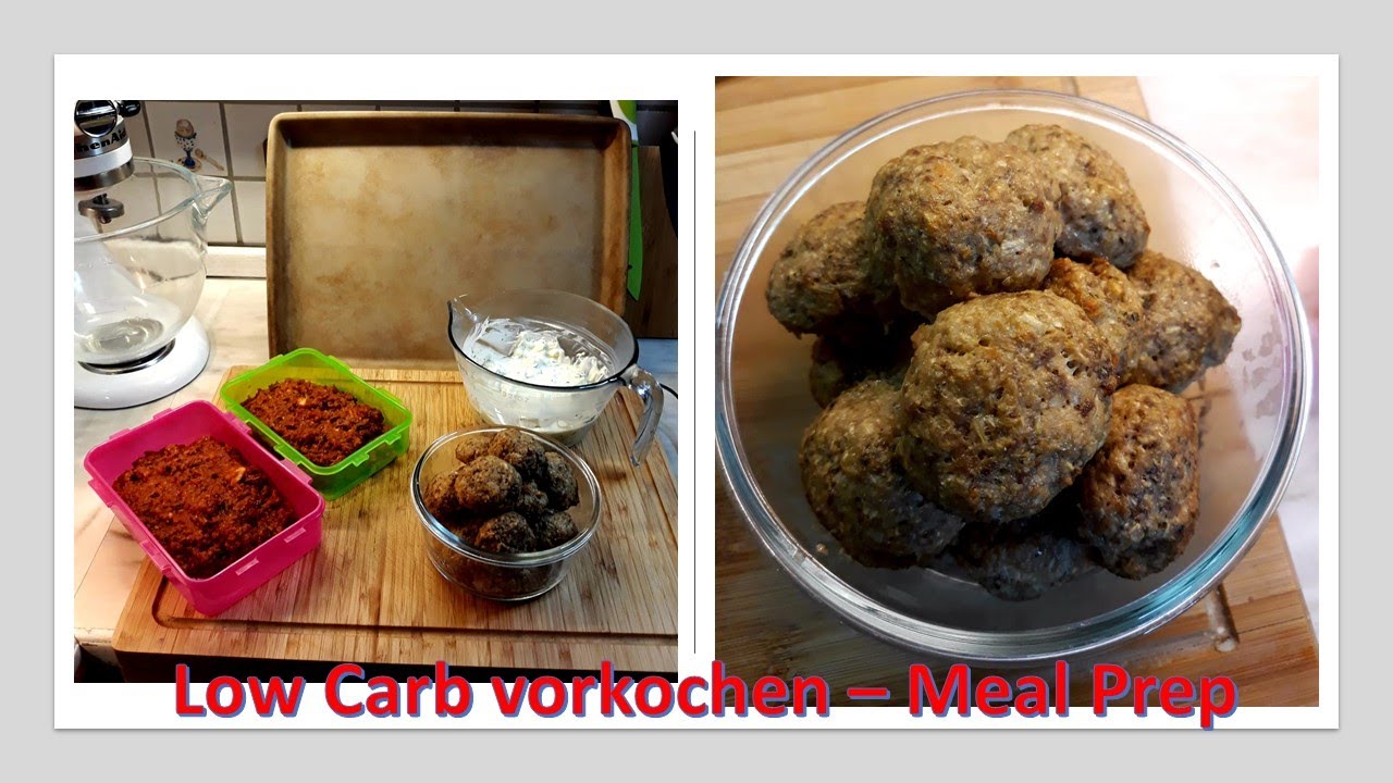 Gesund abnehmen // 2 Low Carb Gerichte vorkochen// Meal Prep Diät ...