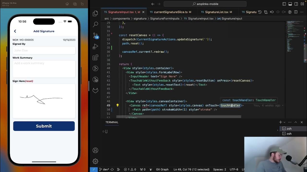 Collecting a Signature - React Native x Skia - YouTube