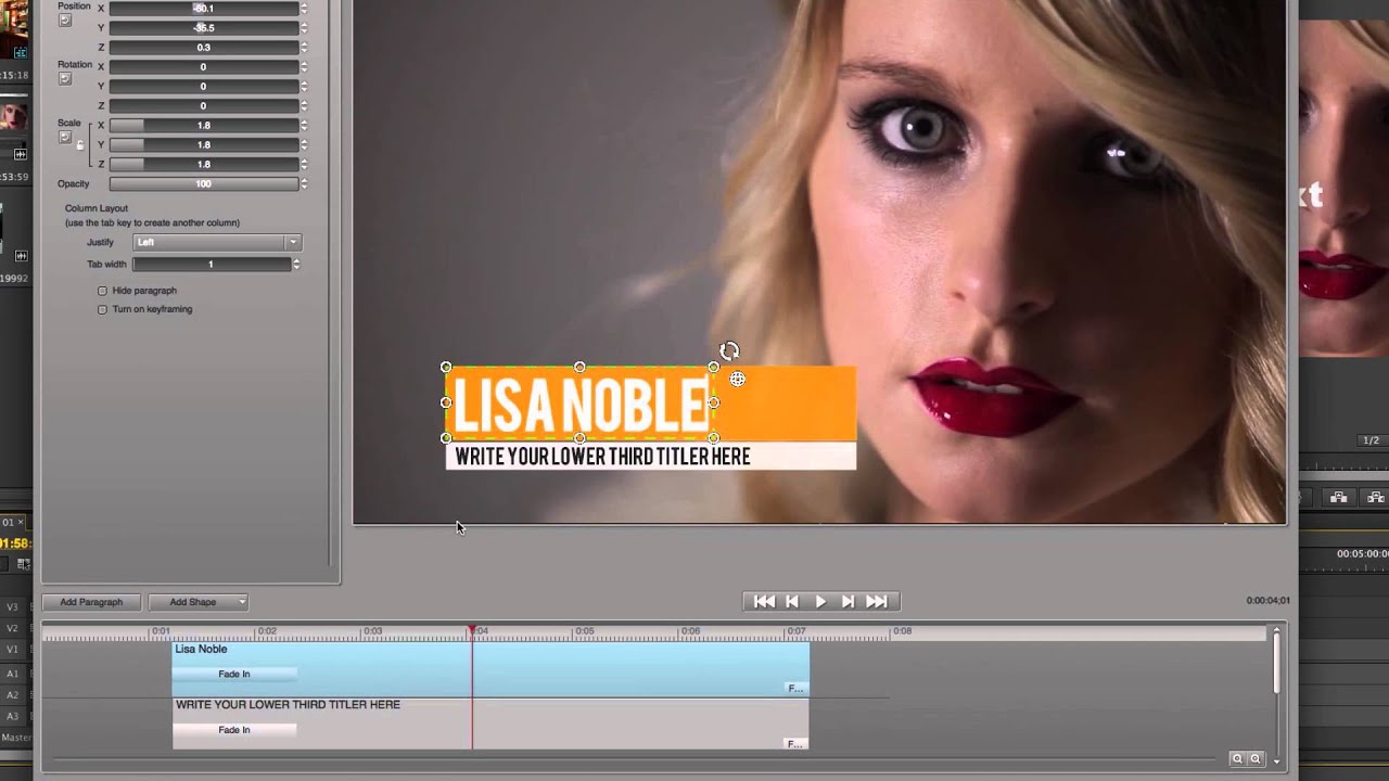 Lower 3rds Tutorial: Editing Text on Lower 3rds Projects - YouTube