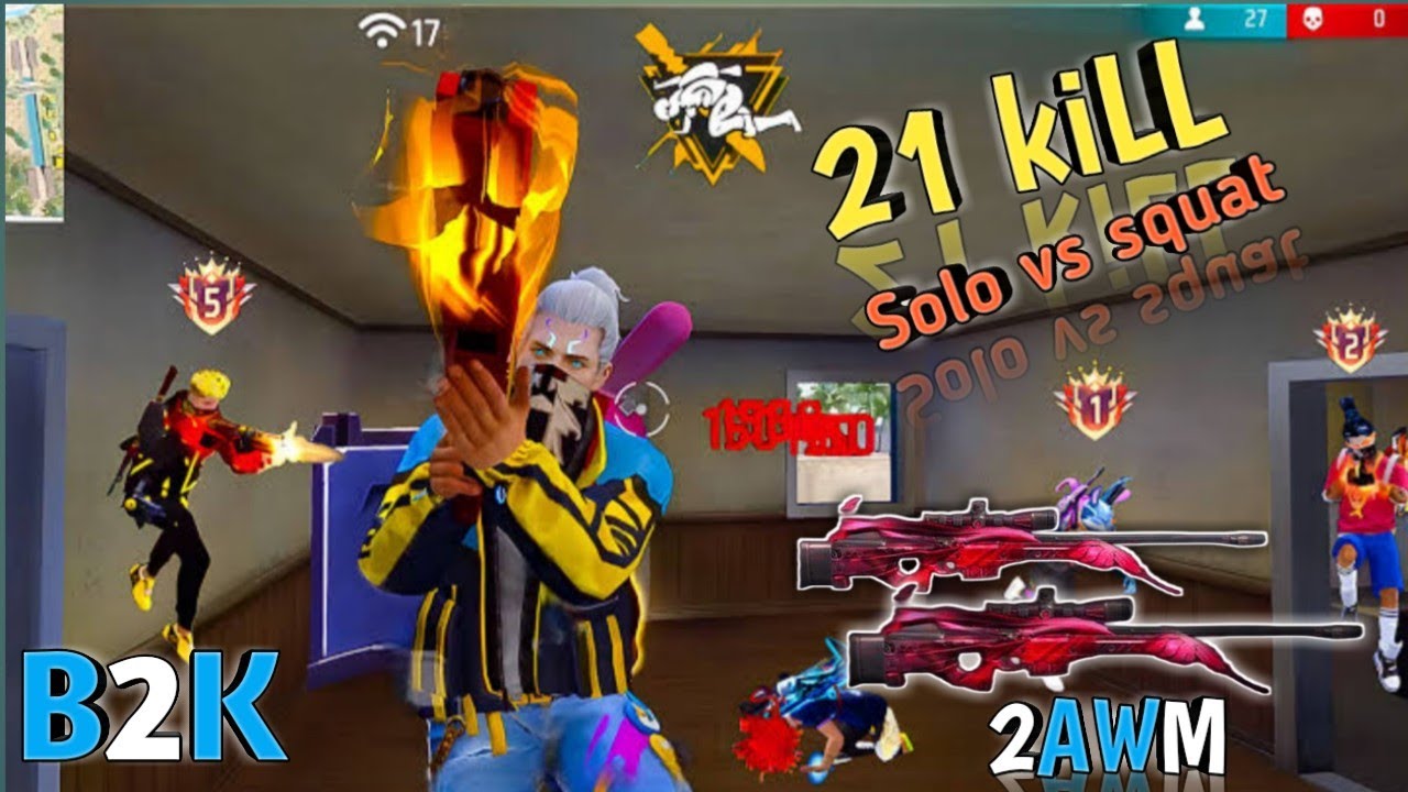 FREE FIRE BR RANK MATCH FULL GAME PLAY😱😱|| @Born2Kill (B2k)AWM GAME ...