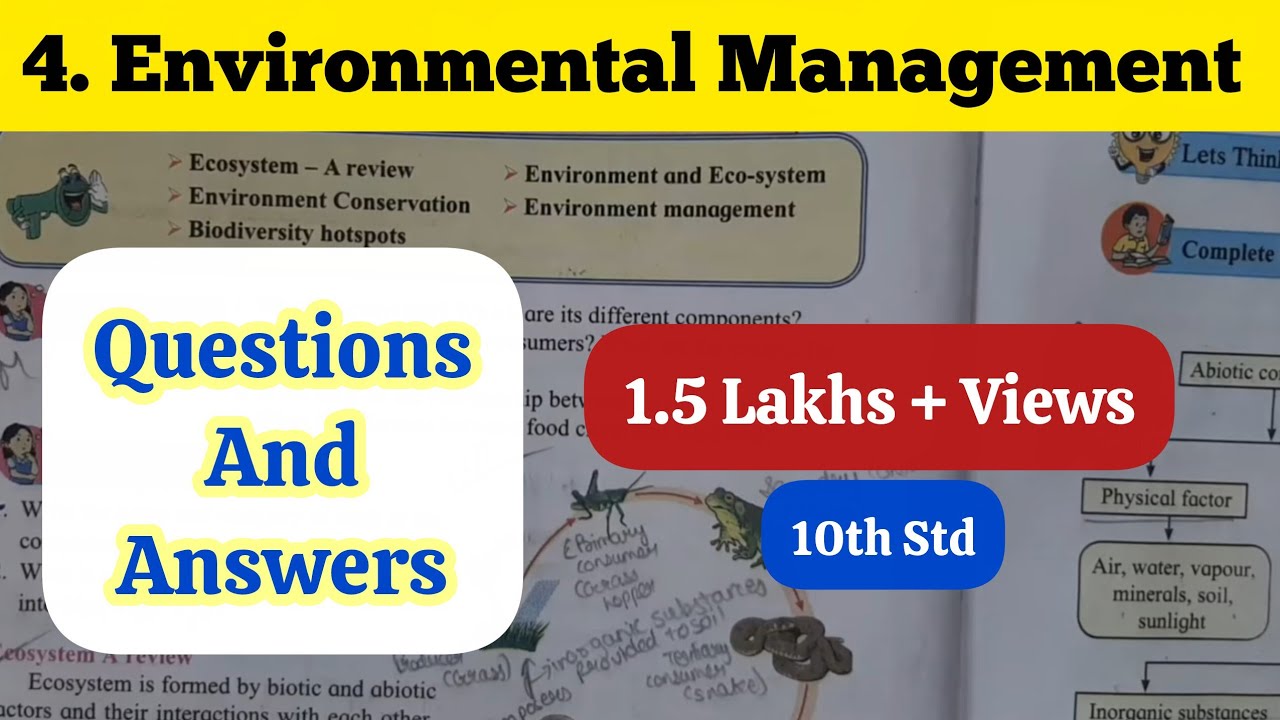 10th Std - Science2 - Chapter 4 Environmental management questions ...