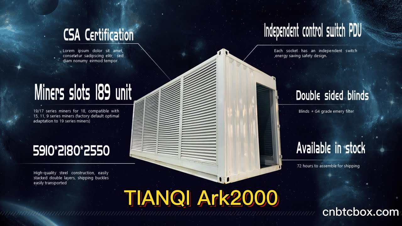 Unbelievable! Mining containers that move mining farm quickly and cost ...