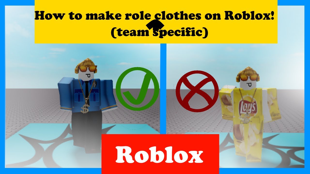 How to make Team (Role) clothing on Roblox! - YouTube