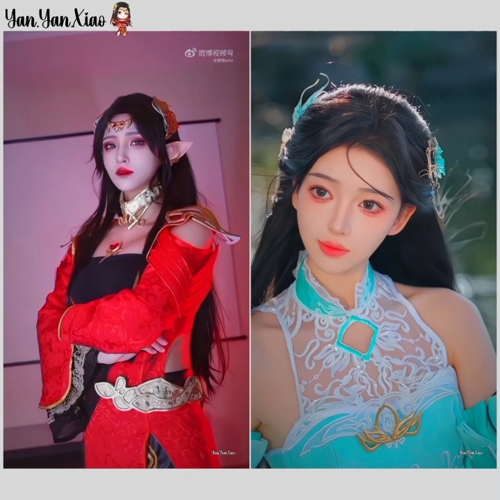 cailin x xun'er😍(p1)#donghua #btth #cosplay #cantik #xuner #medusa # ...