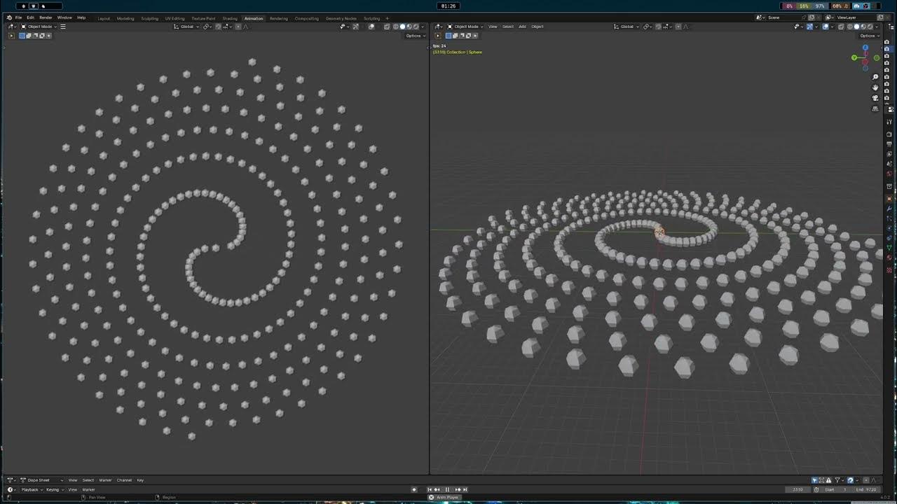 Procedural Spirals and Animation in Blender with Python - YouTube