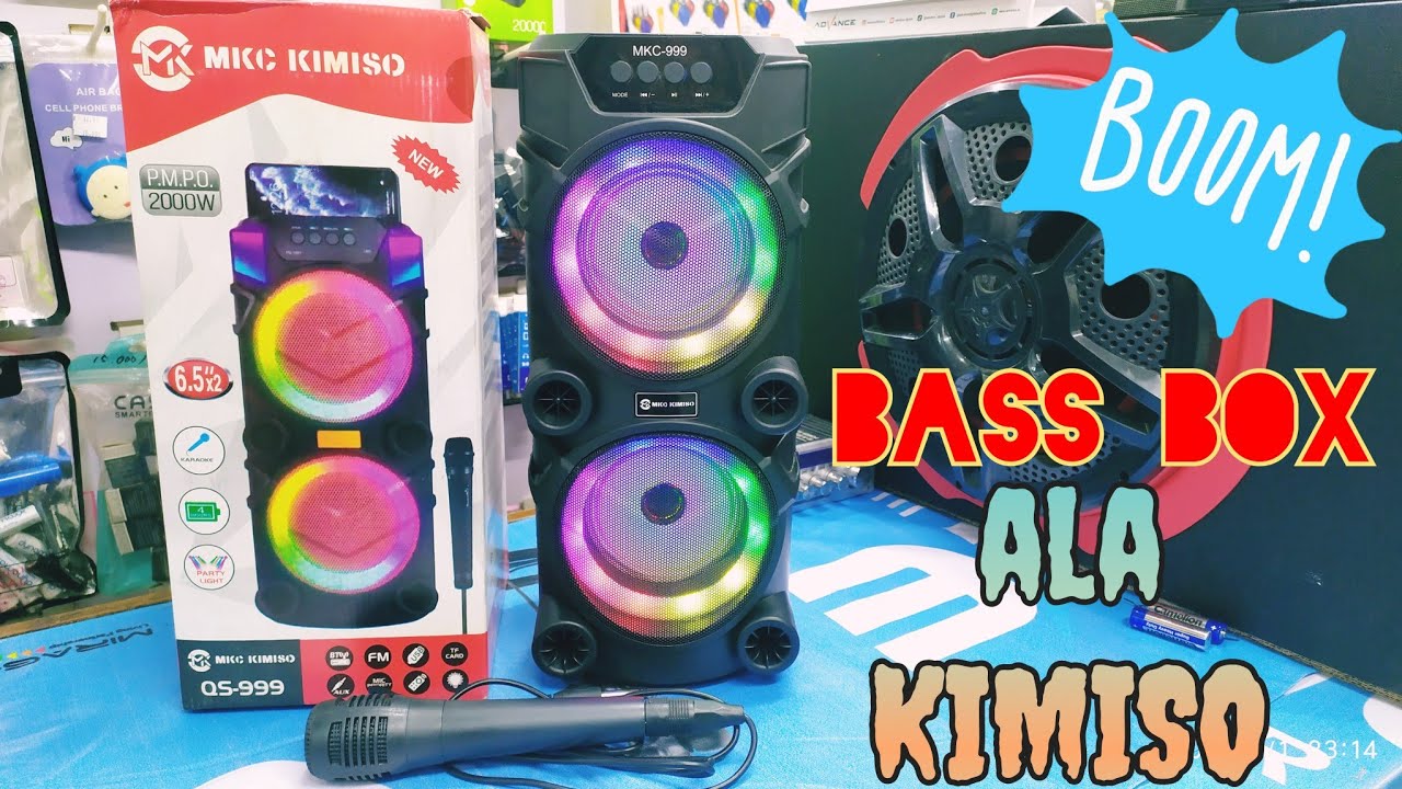 KIMISO dengan kualitas suara BASS BOX, Speaker Bluetooth dengan ...