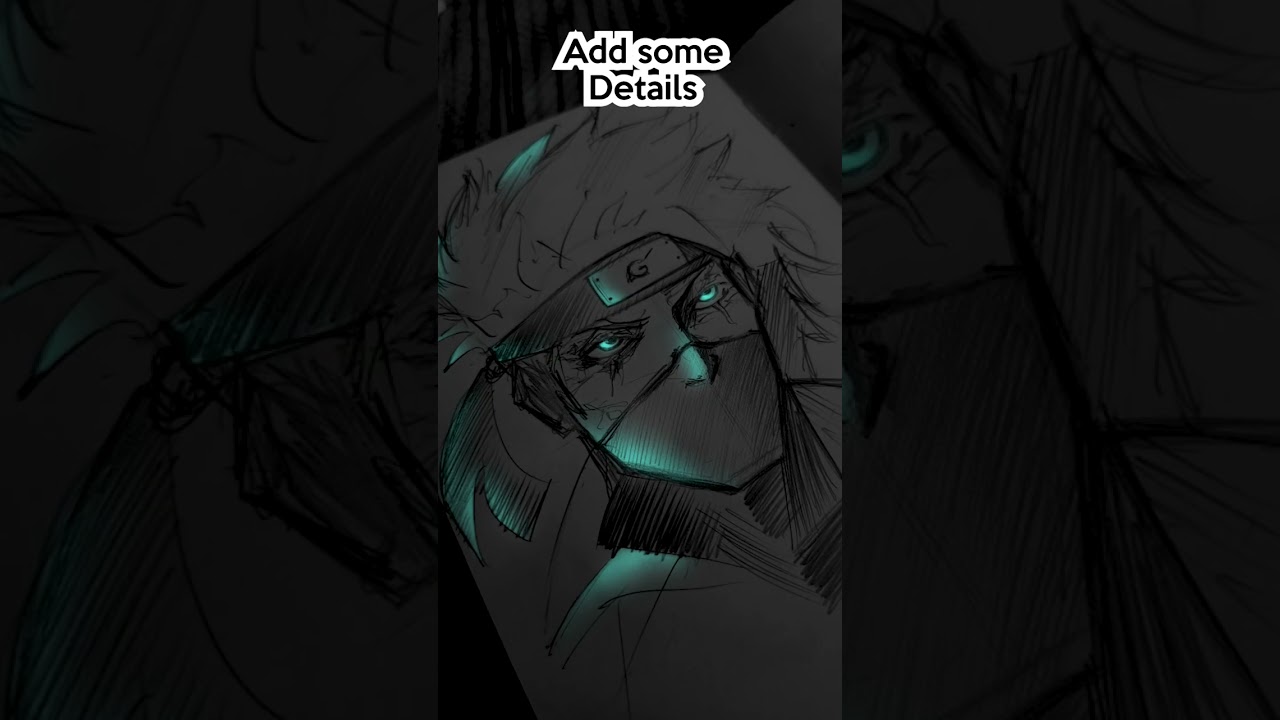 Art Tutorials Be Like - Kakashi from Naruto @Shadow YT #shorts - YouTube