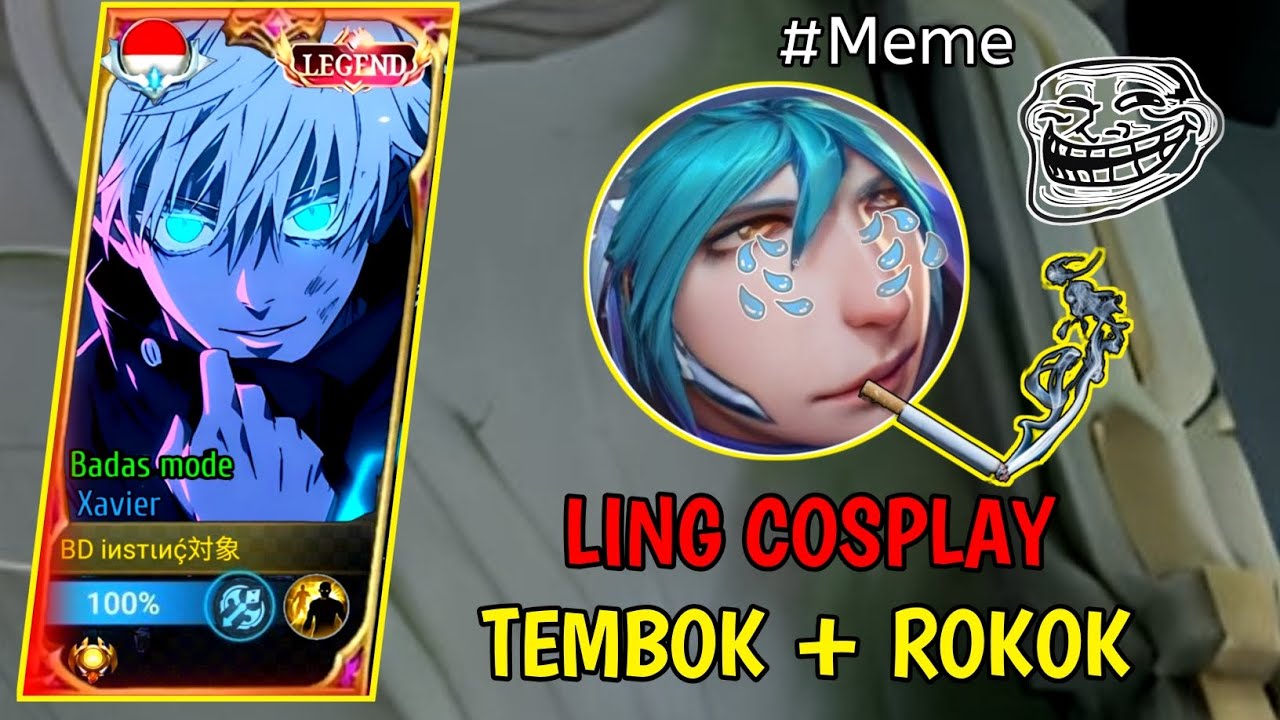 XAVIER VS LING COSPLAY | KEKOCAKAN LING 🤣😂 HERO LING LUNG DI MLBB 😱 ...