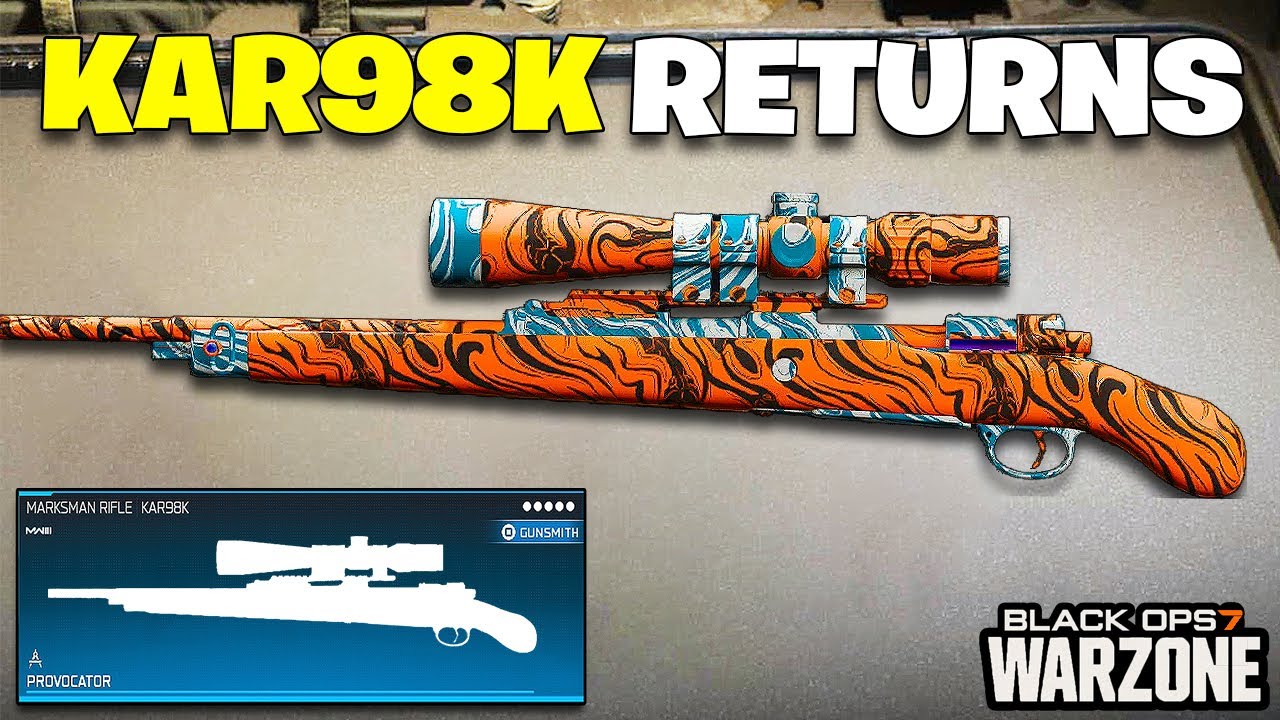 NEW #1 KAR98 META LOADOUT is the BEST SNIPER in WARZONE BO7!(Best KAR98 ...