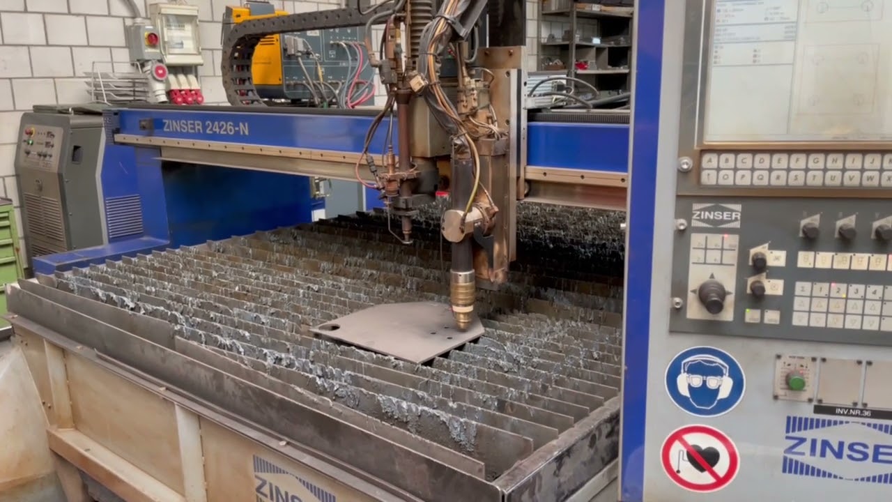 ZINSER 2426-N FLEXIBLE PORTAL PLASMA CUTTING MACHINE - YouTube