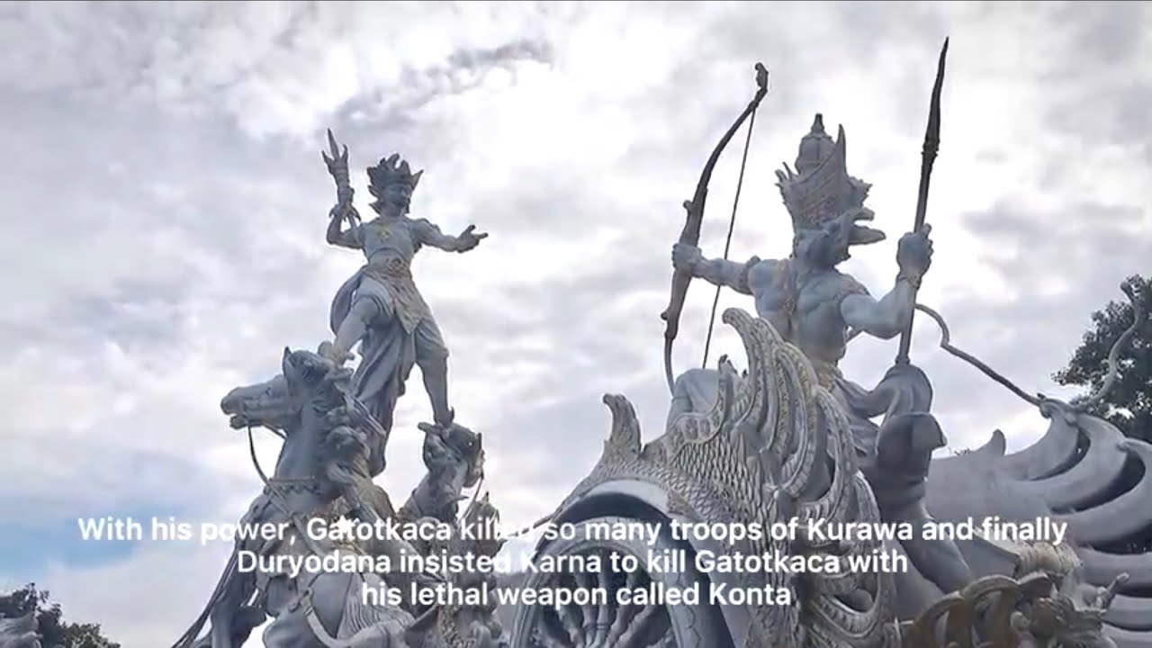 Kisah Patung Satria Gatotkaca di depan Bandara Ngurah Rai Bali - YouTube